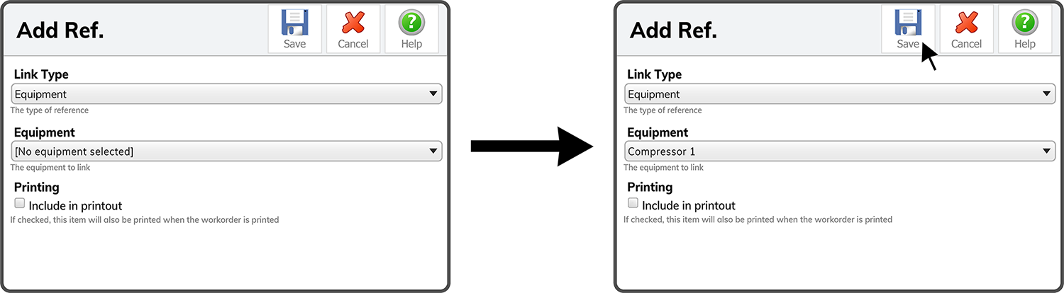 Reference Link Type - Equipment